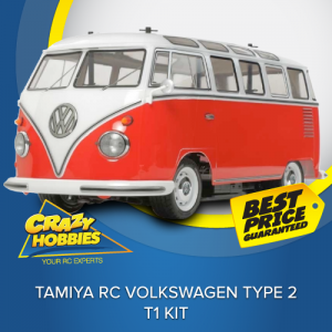 Tamiya RC VOLKSWAGEN TYPE 2 M-06 KIT - Red & White Painted Body ...