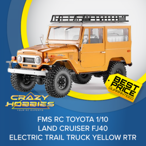 FMS RC Toyota 1/10 Land Cruiser FJ40 Electric Trail Truck (Yellow) RTR