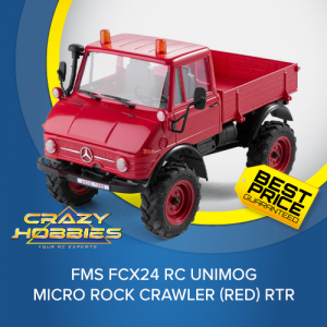 FMS FCX24 RC Unimog Micro Rock Crawler (Red) RTR